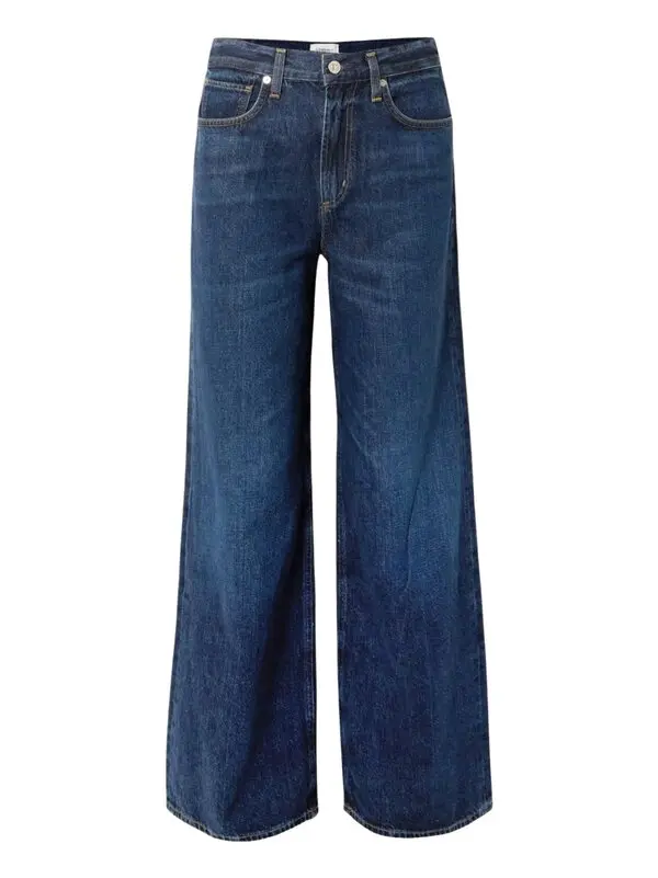 Citizens Of Humanity Paloma Mid-rise Wide-leg Jeans - Blue