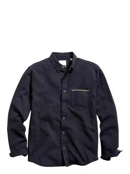 Billy Reid Twisted Msl Button-up Shirt - Carbon Blue/ombre Blue