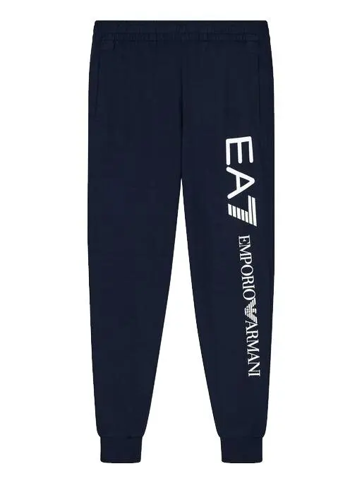 Emporio Armani Logo Series Cotton Joggers - Natural
