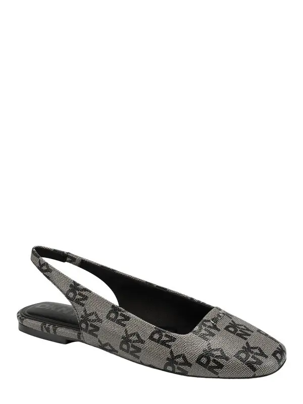 Dkny Darrow Slingback Flat - Black/black