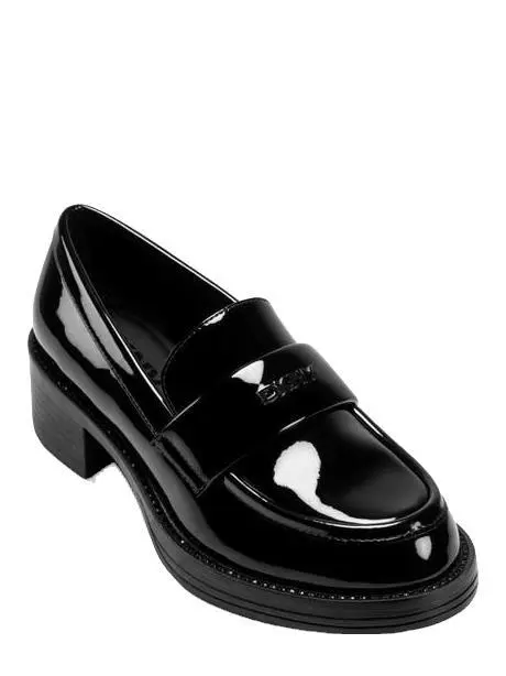 Dkny Civelli Block Heel Loafer - Black