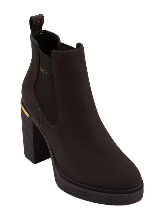 Dkny Platform Chelsea Boot - Brown