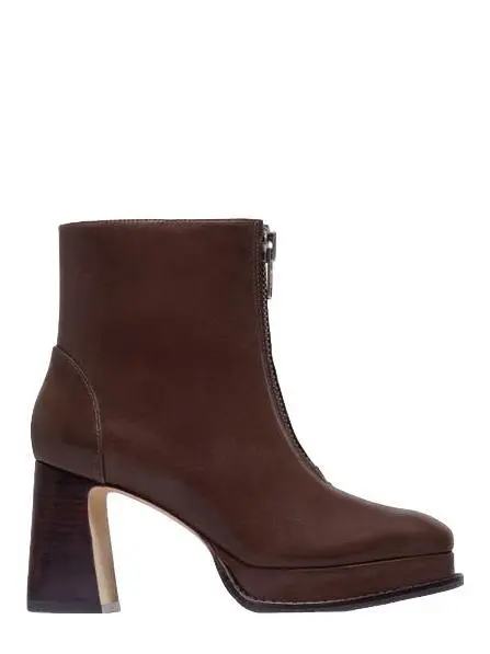 Bernardo Mafalda Platform Bootie - Dark Chocolate