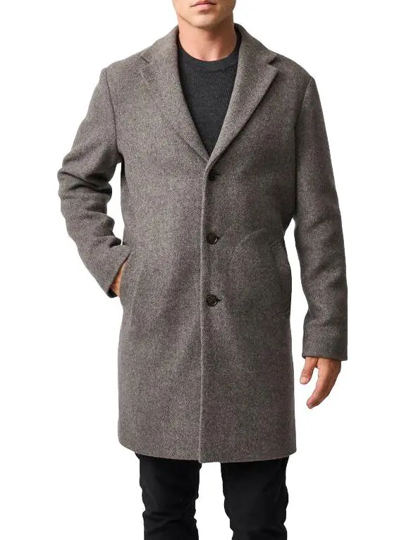 Rodd & Gunn Colwood Wool-blend Twill Overcoat - Mink