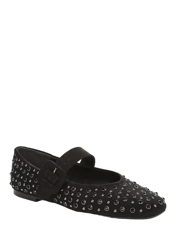 CIRCUS NY BY SAM EDELMAN Blaire Studded Mary Jane Flat - Black