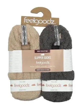 FEELGOODZ Equinox Slipper Socks 2-pack - Fir