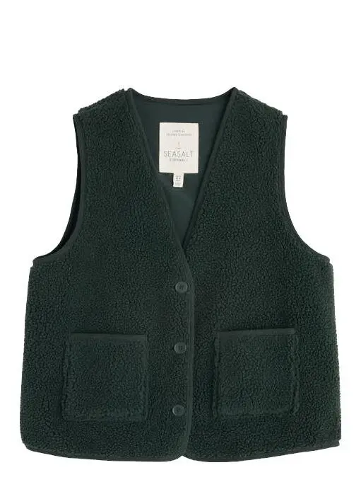 SEASALT CORNWALL Well Wisher Fleece Vest - Coppice