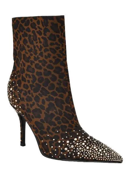 Guess Gomoray Rhinestone Bootie - Dark Brown