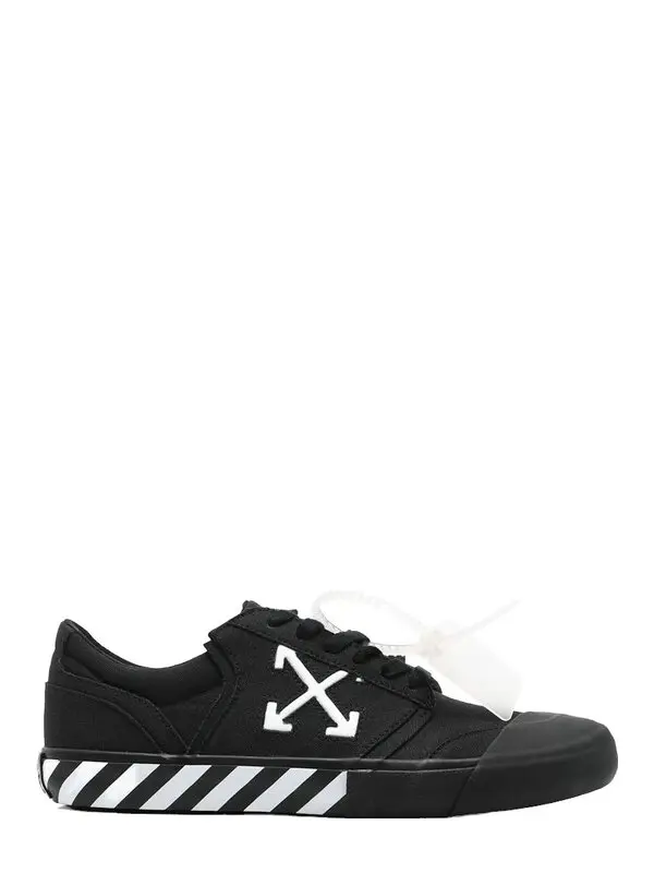 Off-White Vulc Low Canvas Sneakers - Black/white