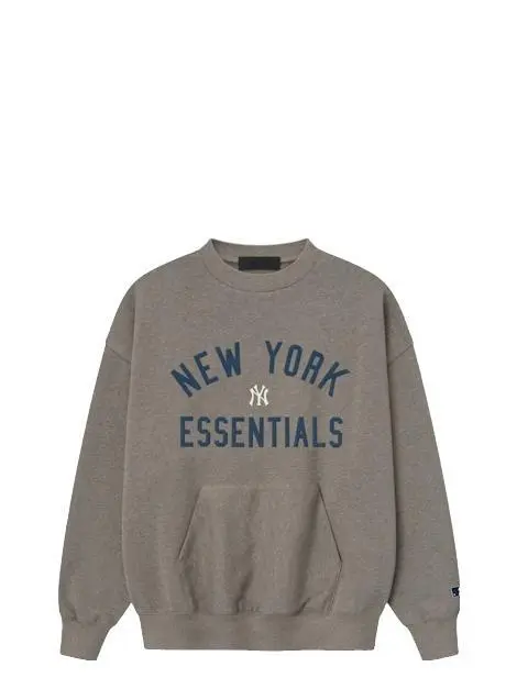 Fear Of God Essentials Yankees Sport Crewneck Sweatshirt - Homestead Heather