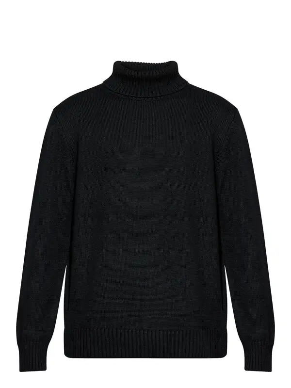 Add Wool Turtleneck - Black