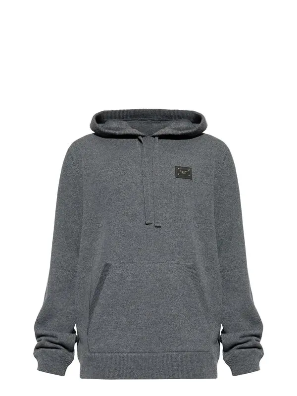 Dolce & Gabbana Wool And Cashmere Hoodie - Grey