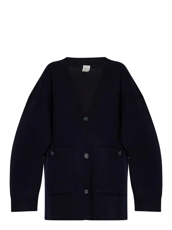TOTEME Oversize Cardigan - Navy Blue