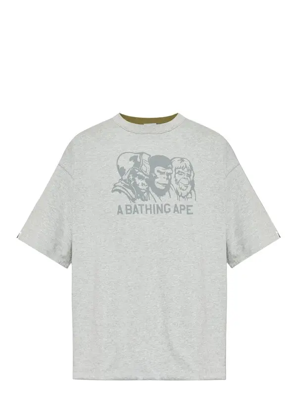 A BATHING APE T-shirt With Logo - Grey
