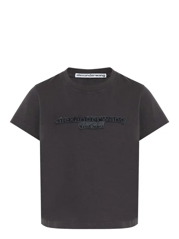 Alexander Wang Logo T-shirt - Grey