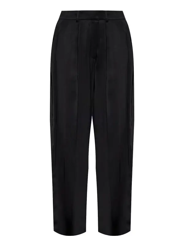 TOTEME Wide-leg Crease Trousers - Black