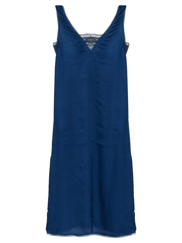 Zadig&Voltaire Renzo Satin Midi Dress - Navy Blue
