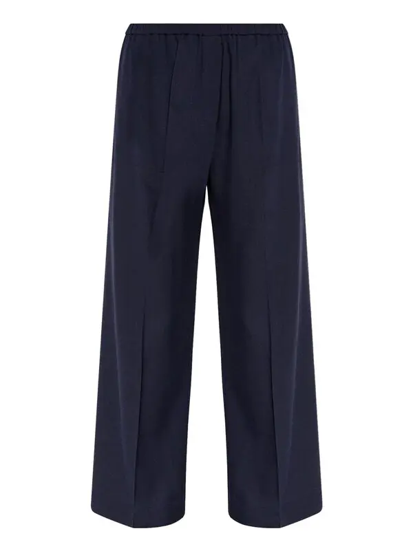 TOTEME Creased Trousers - Navy Blue