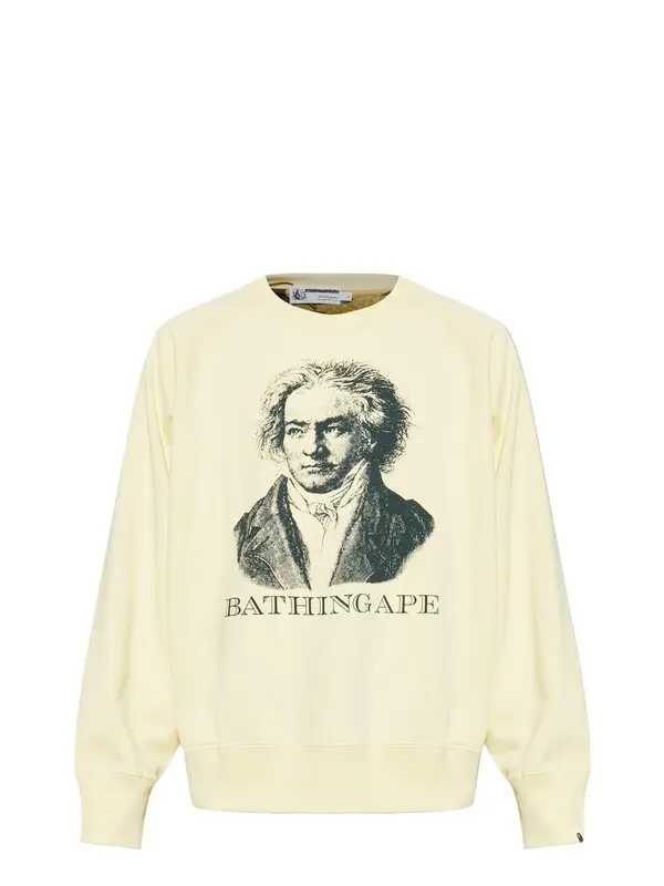 A BATHING APE Printed Sweatshirt - Yellow