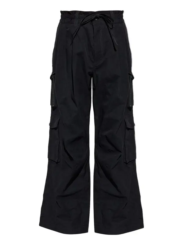 Dolce & Gabbana Wide Leg Cargo Pants - Black