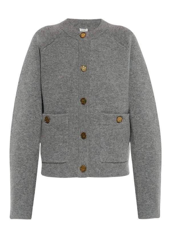TOTEME Cardigan With Pockets - Grey