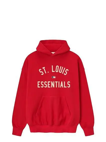 Fear Of God Essentials Cardinals Sport Hoodie - Red