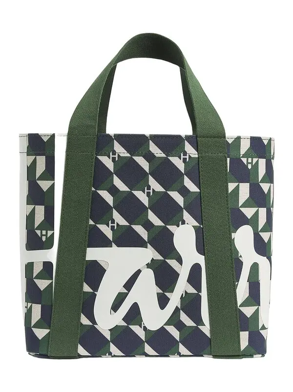 Harrods Mini Geometric Logo Tote Bag - Green