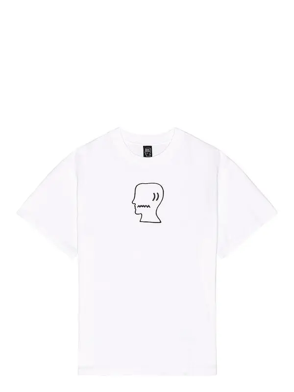 BRAIN DEAD Logohead Tee - White