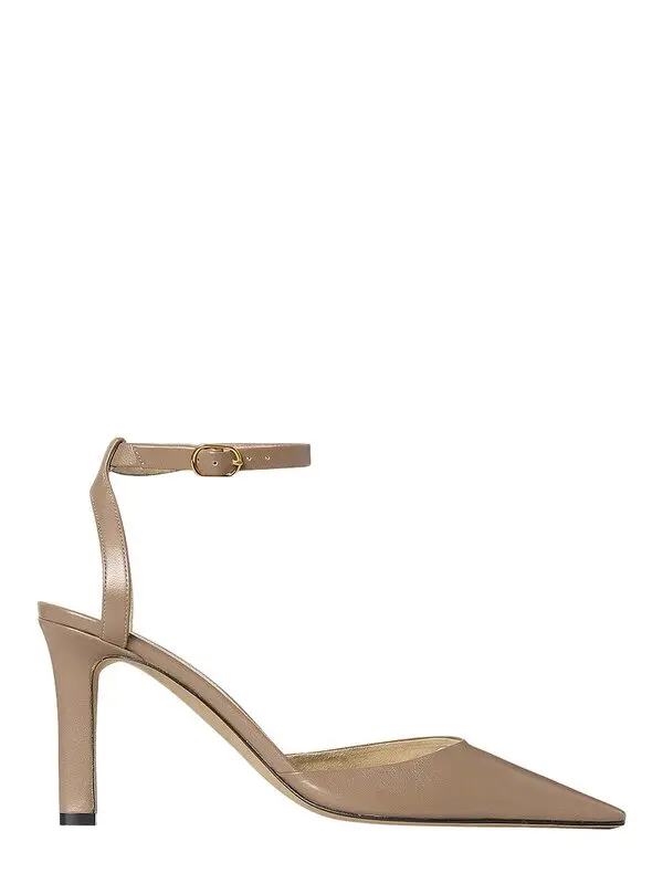THE ROW Carla Ankle Strap 80 - Beige Grey