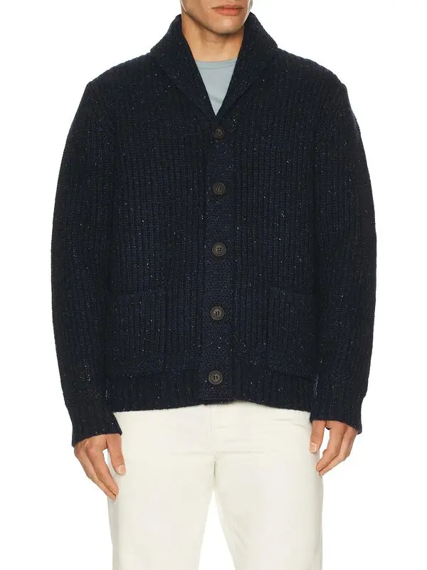 SCHOTT Donegal Cardigan - Navy