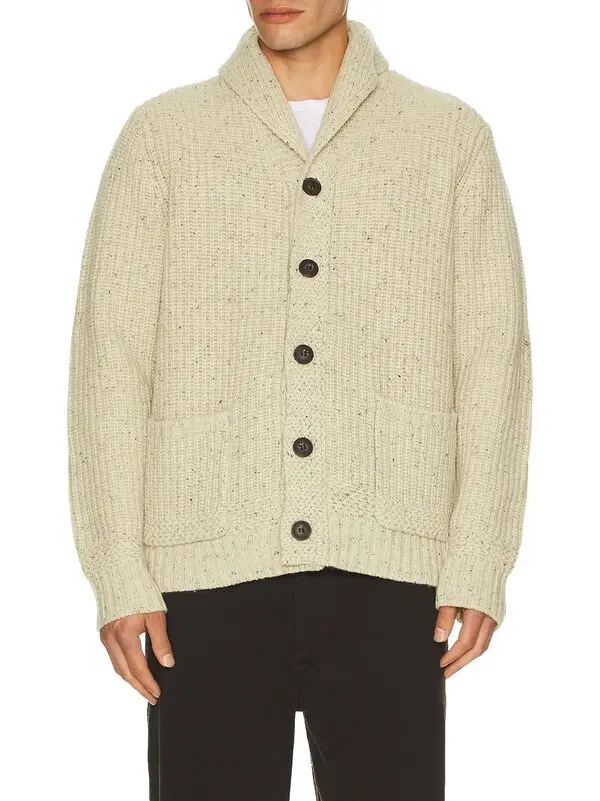 SCHOTT Donegal Cardigan - Off White