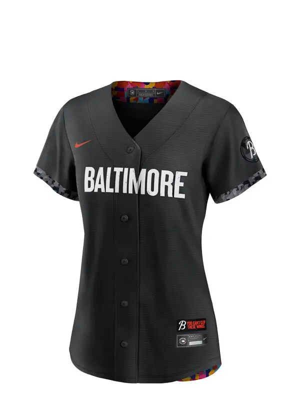 Nike Mlb Baltimore Orioles City Connect Replica Baseball Jersey - Black