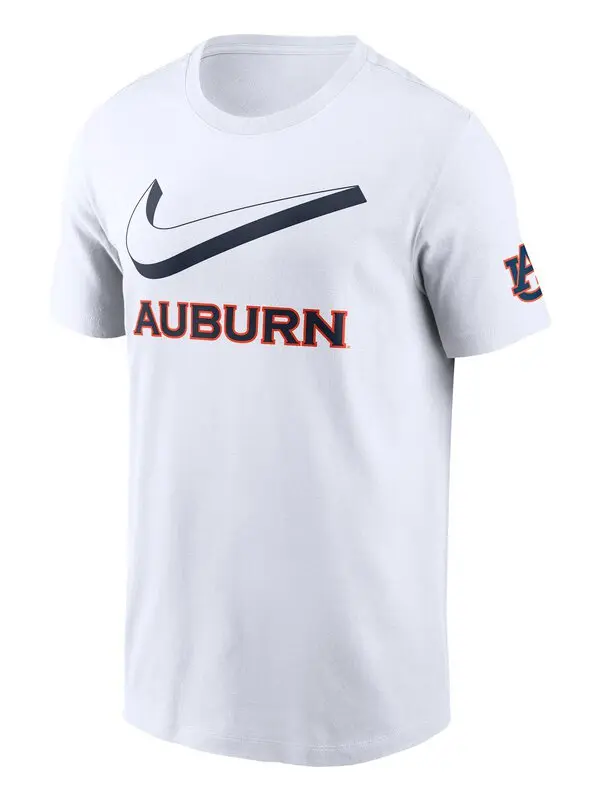 Nike Auburn Primetime Campus 2-hit Swoosh College T-shirt - White