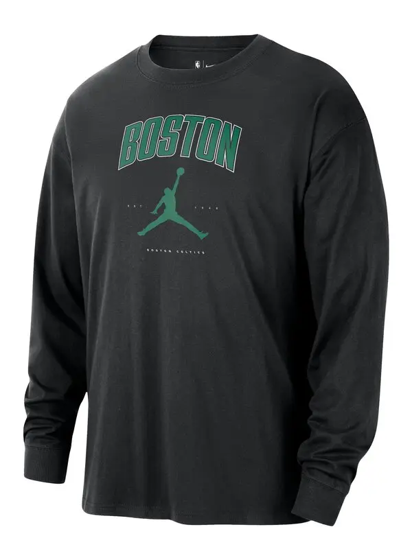 JORDAN Boston Celtics Essential Nba Long-sleeve T-shirt - Black