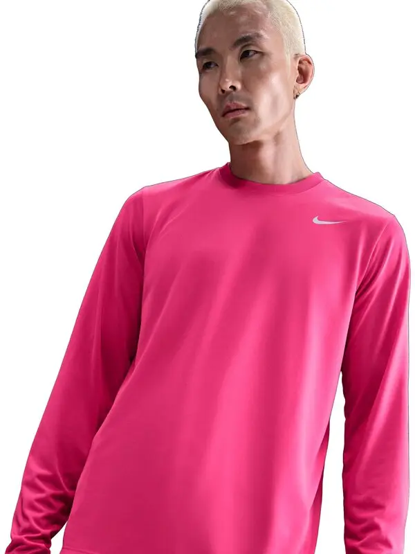 Nike Dri-fit Legend Long-sleeve Fitness Top - Pink
