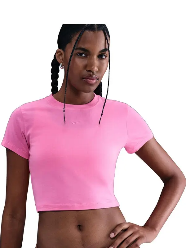 Nike Sportswear Chill Knit Cropped T-shirt - Pink