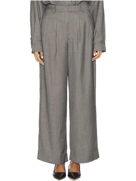 GESTUZ Zeffy High Waisted Pants - Dark Grey