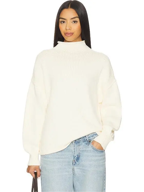 Free People We The Free Torres Roll Neck Sweater - Sugar Swizzle