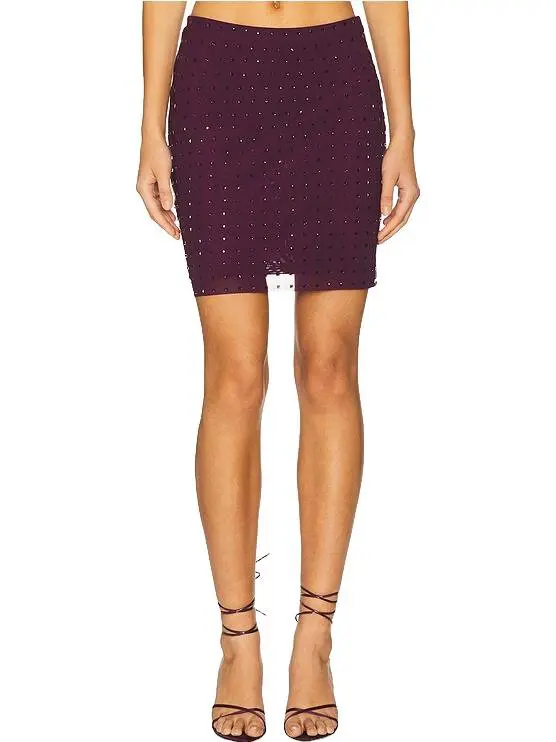 Steve Madden Keily Mini Skirt - Beet