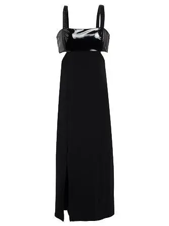 Patrizia Pepe Coated Midi Dress - Black