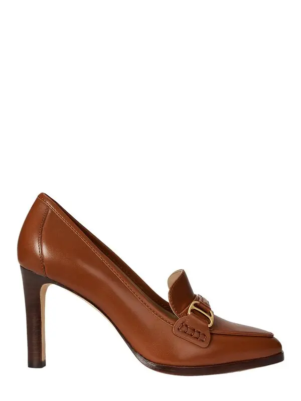 Ralph Lauren Tasha Leather Pump - Lauren Tan
