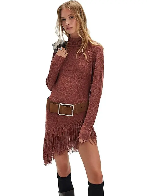 UNDERSTATED LEATHER Whole Lotta Trouble Knit Dress - Brown