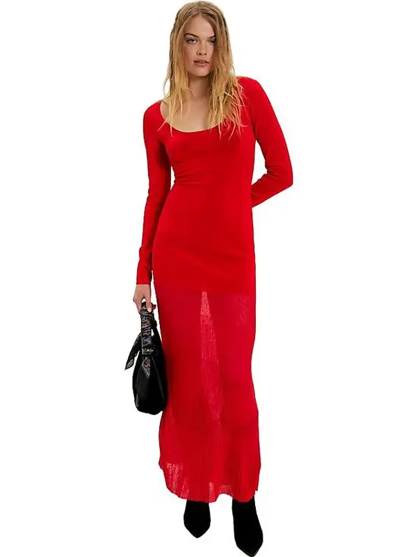 THIRD FORM Rewind Knit Maxi Dress - Cherry Tomato