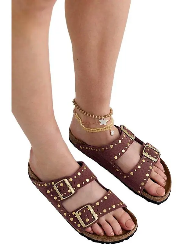 BIRKENSTOCK Arizona Rivets Sandals - Pepper