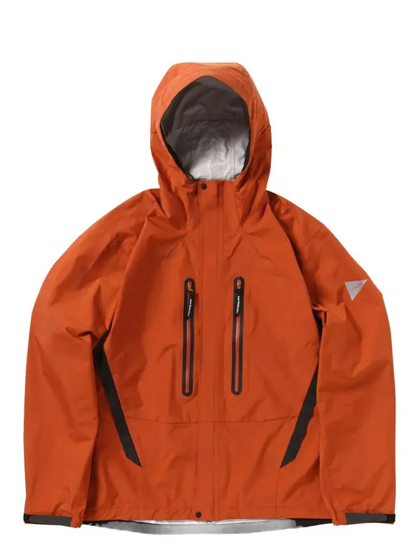 AND WANDER 2.5 Layer Hiker Rain Jacket - Red