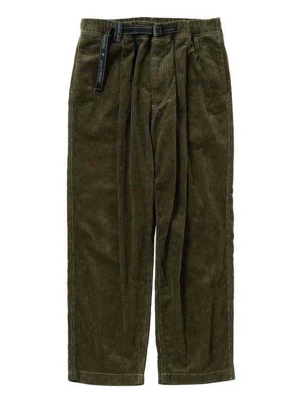AND WANDER Corduroy Trousers - Green