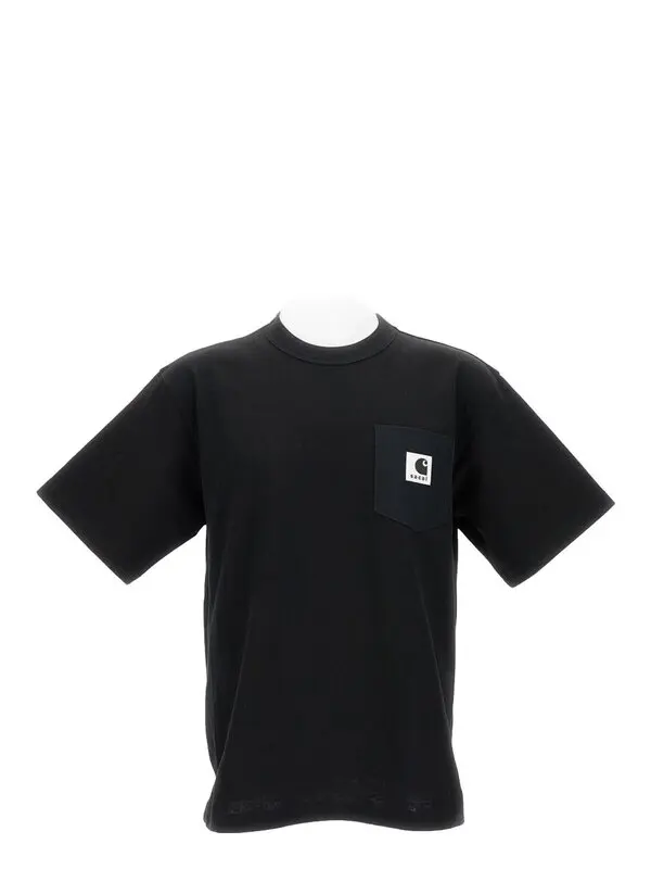 Sacai Short-sleeve T-shirt X Carhartt Wip - Black