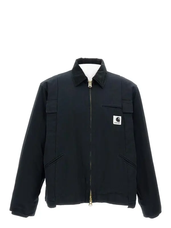 Sacai Utility Jacket X Carhartt Wip - Black