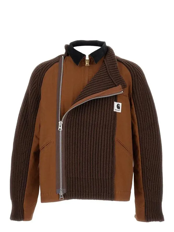 Sacai X Carhartt Wip 2-in-1 Jacket - Brown