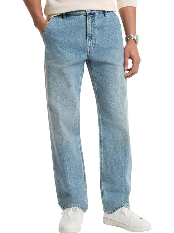 Michael Kors Finn Straight-fit Stretch Denim Jeans - Blue